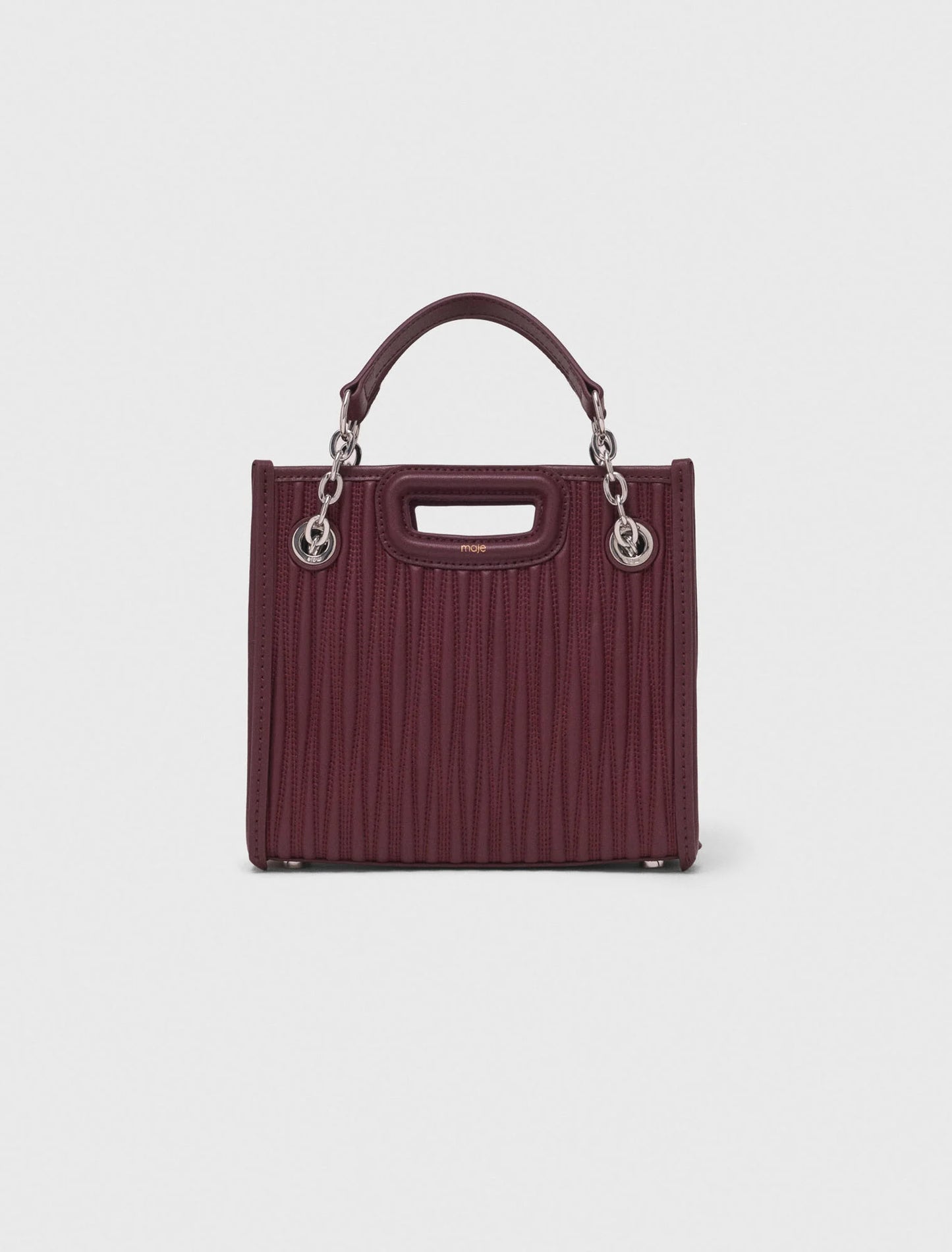Mini quilted leather tote bag